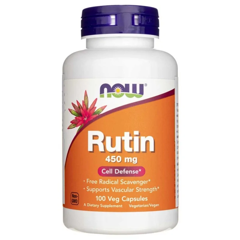 NOW FOODS Rutin, Rutyna 450 mg 100 vcap - Sofora